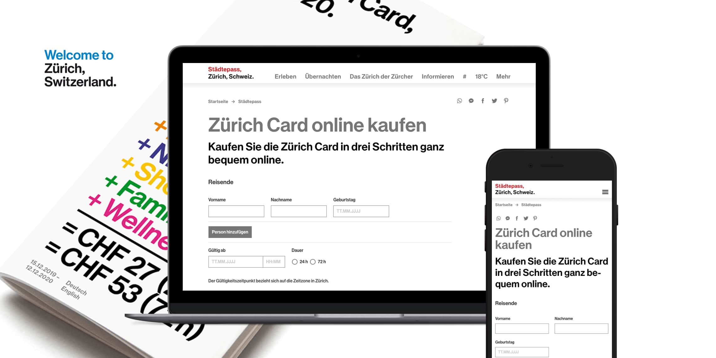 The Zürich Card can now be bought online at zuerich.com · Blog · Liip