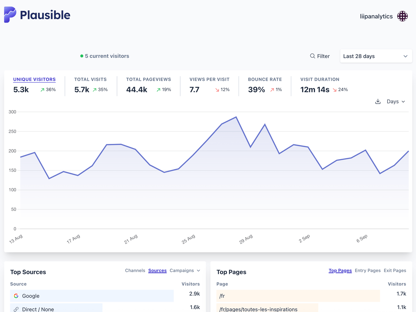 Plausible Analytics: Clear Insights Without the Noise · Blog · Liip