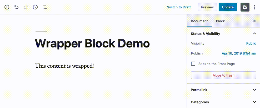 Writing a wrapper block for Gutenberg in WordPress · Blog · Liip