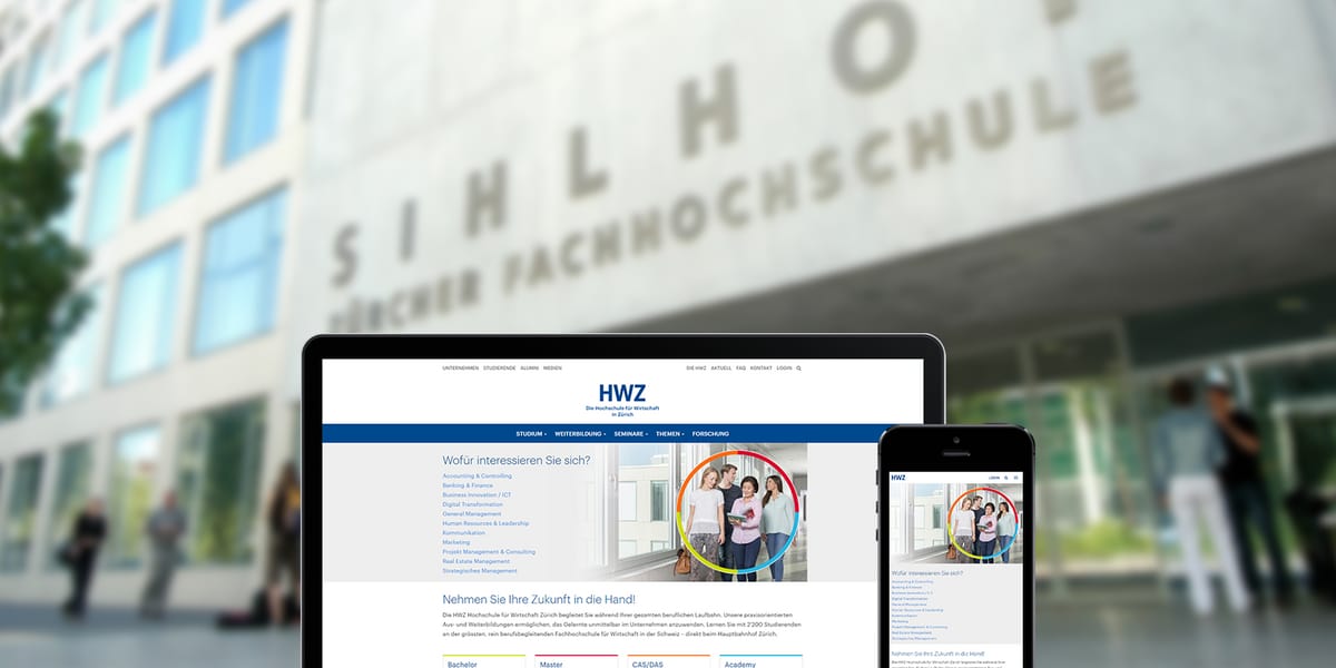 Hochschule für Wirtschaft Zürich – Website Relaunch · Blog · Liip