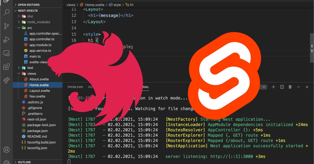 MVC with Nestjs and Svelte · Blog · Liip