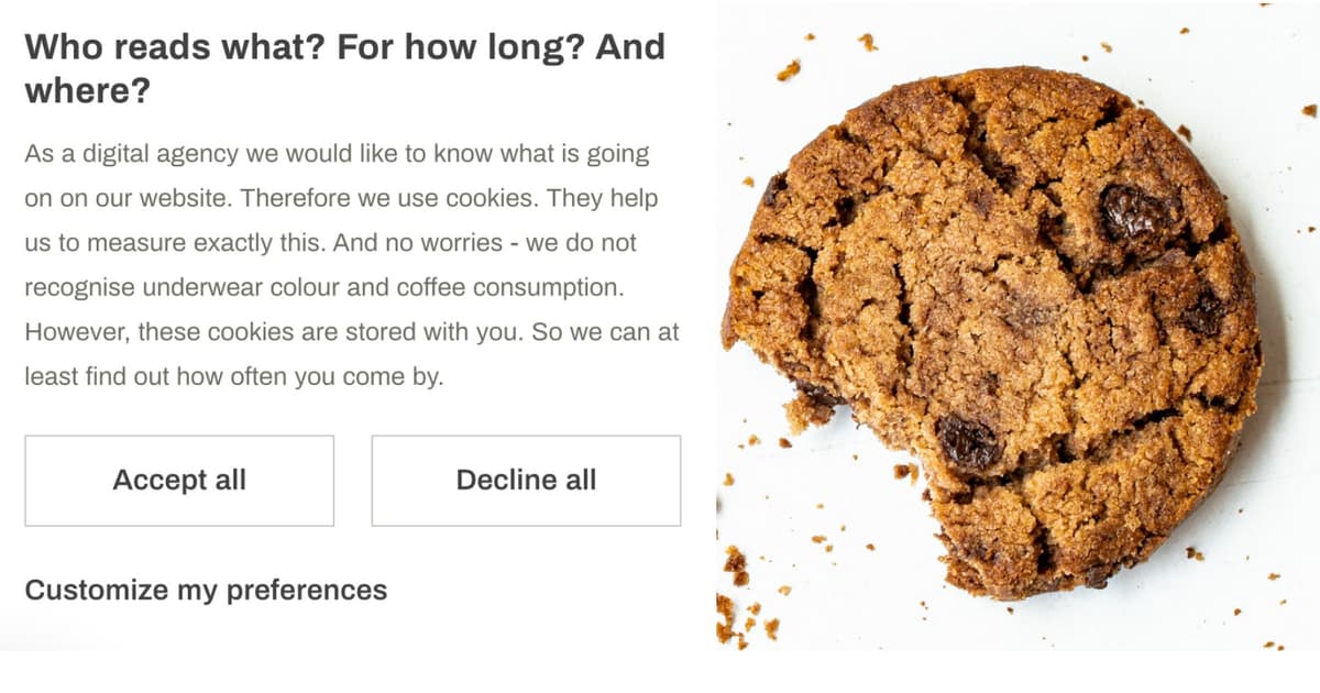 What to consider when implementing a consent banner · Blog · Liip