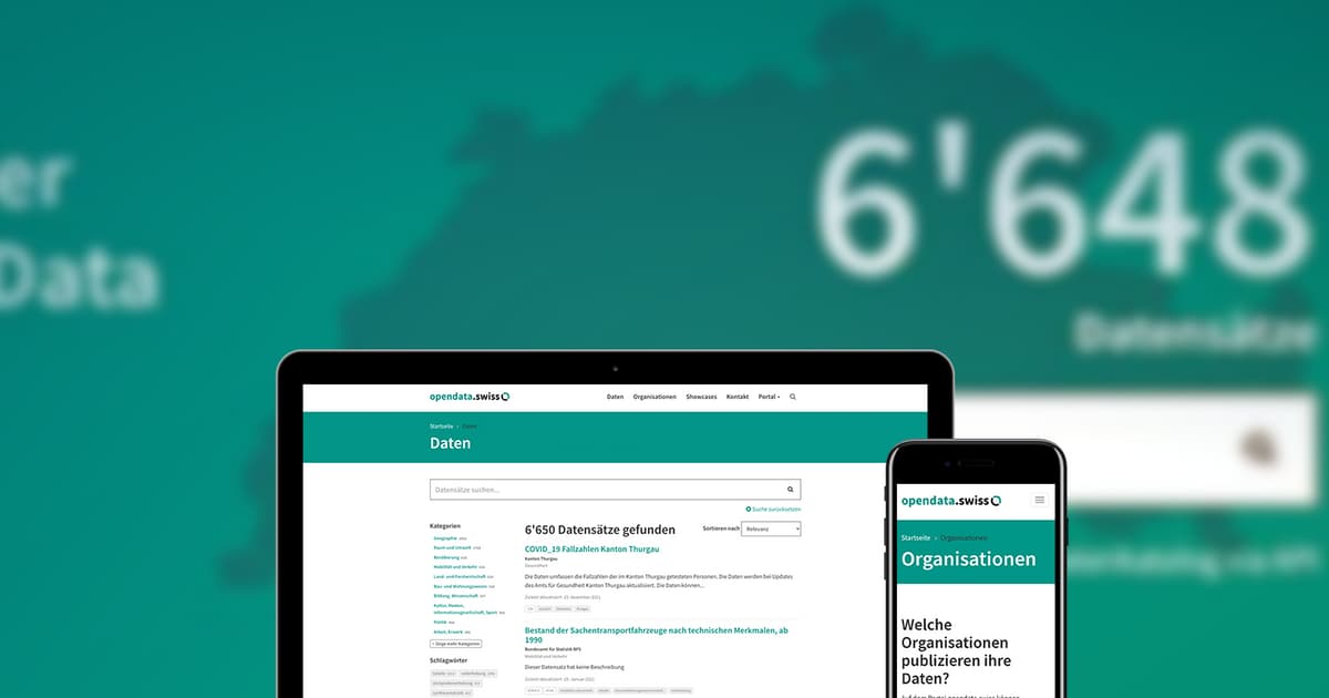 The new front end for opendata.swiss · Blog · Liip